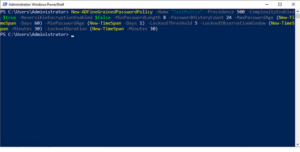 Verwalten der Passwortrichtlinien in Active Directory mit PowerShell - blog.retronerd.at